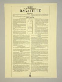 Bagatelle Rules - Sheet